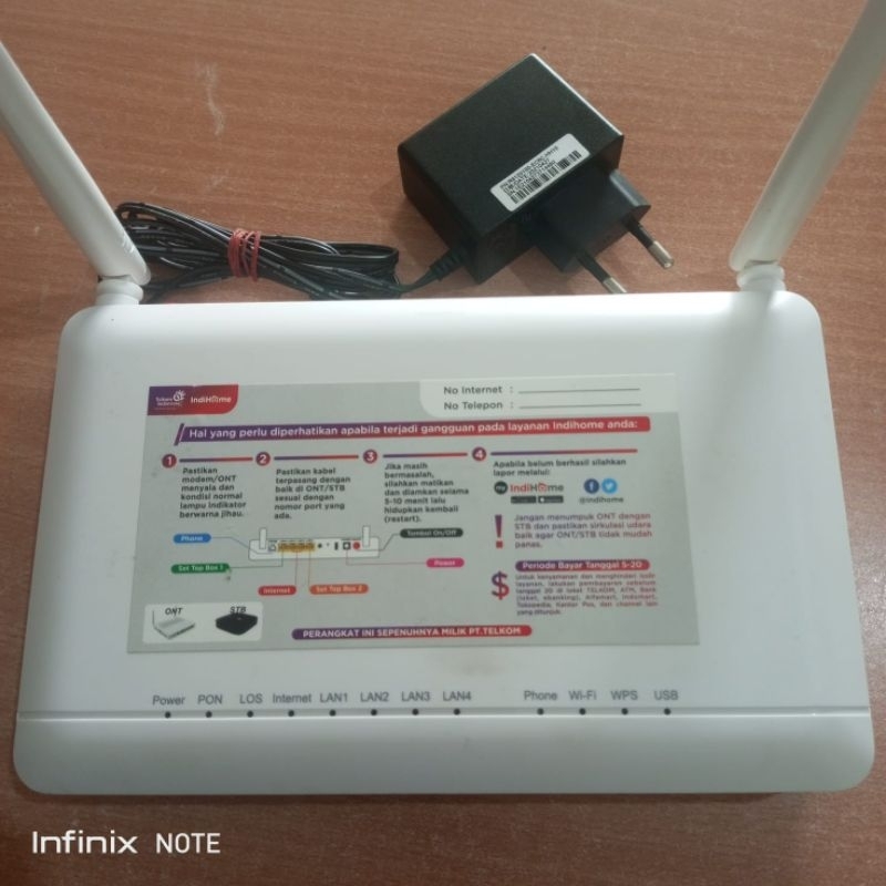 Jual ROUTER ONT GPON ZTE F670L DUALBAND PORT BIRU ( 2.4 GHz dan 5 GHz ...