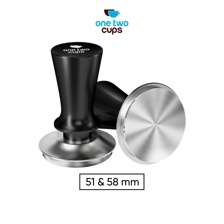 Jual One Two Cups Tamper Kopi Espresso Flat Base Spring Loaded - FEN59 ...