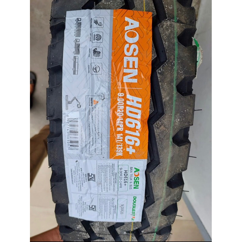 Jual ban truck kawat 9.00 r20 aosen 9.00r20 14pr Ban Luar aja 900-20 ban kawat radial 900 R20 ...