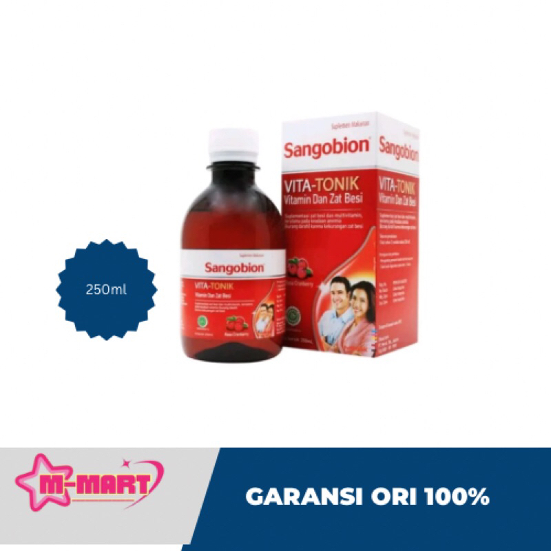 Jual Sangobion Vita tonik vitamin zat besi tambah darah anemia 250ml ...