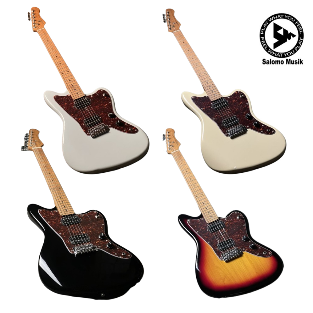 Jual Gitar Elektrik Jazzmaster SQOE JM400 Roasted Maple Series Original With Bag | Shopee Indonesia