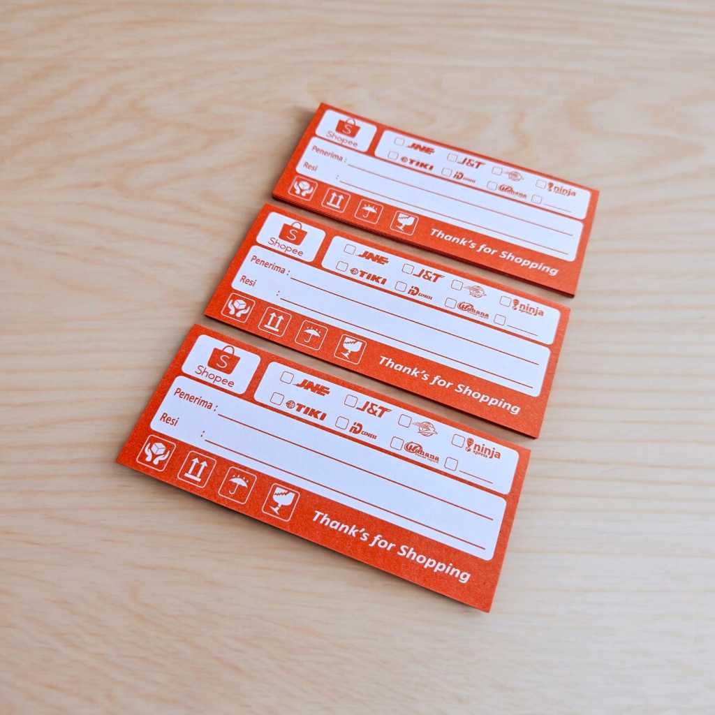 Jual LABEL PENGIRIMAN SHOPEE / LABEL PENGIRIMAN KERTAS / LABEL ...