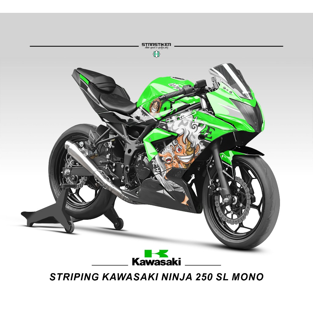 Jual STRIPING NINJA 250SL MONO MOTIF 10 / STICKER / NINJA250RR MONO ...