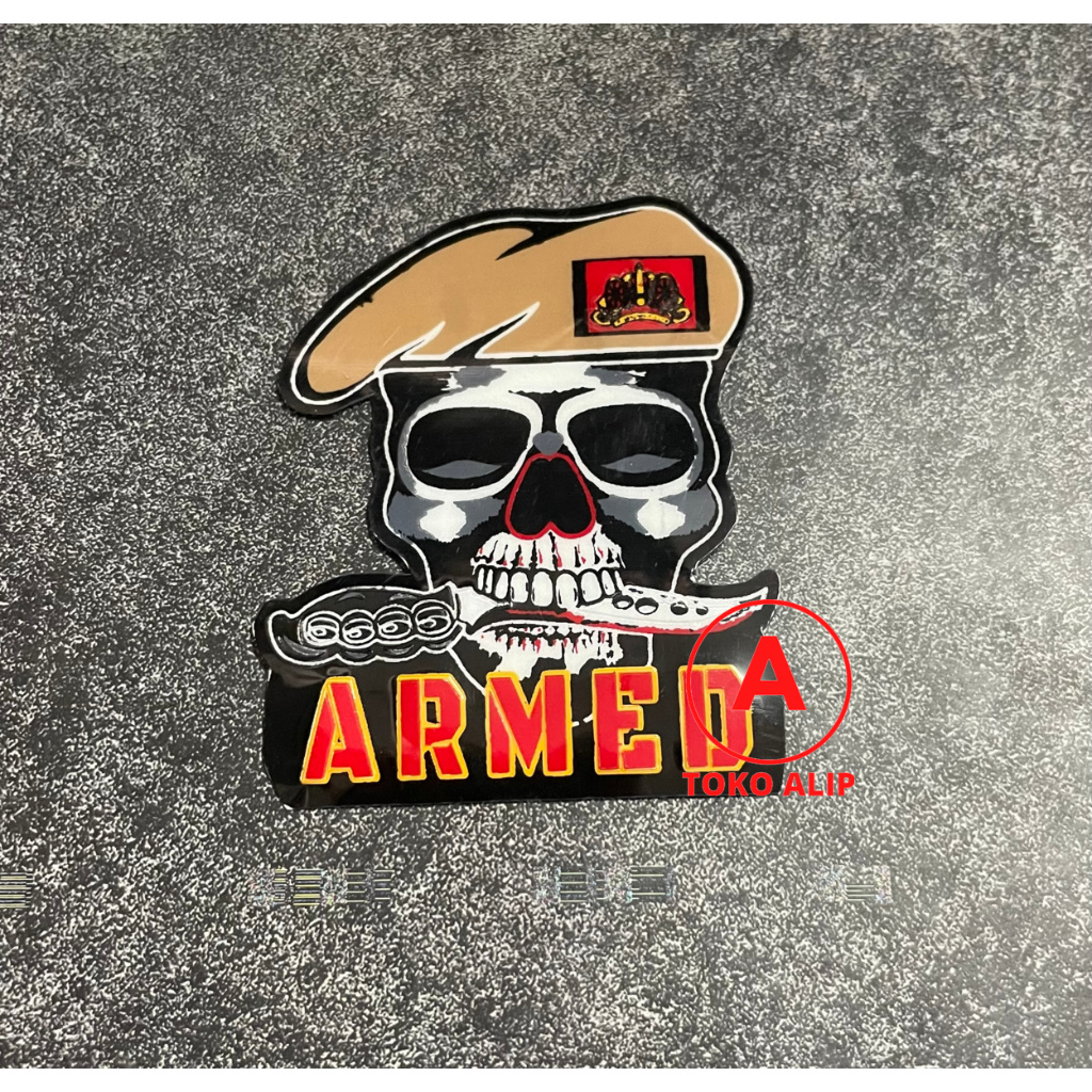 Jual Sticker ARMED TNI (Skullo) - Stiker Army Medical - Sticker Mobil ...