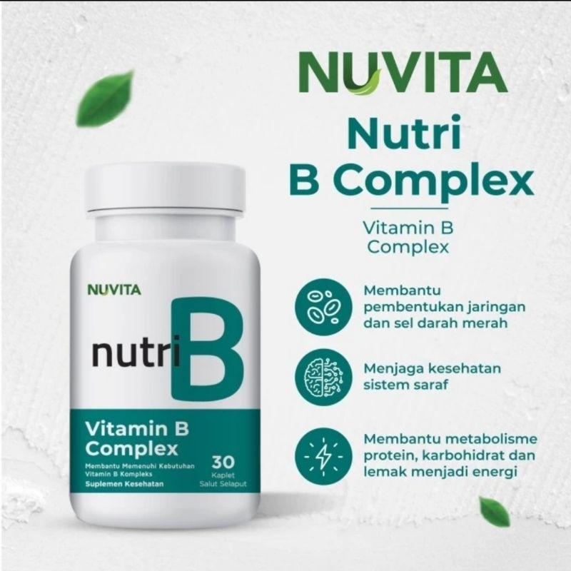 Jual NUVITA NUTRI B COMPLEX VITAMIN B KOMPLEKS 30 KAPLET VIT B | Shopee Indonesia