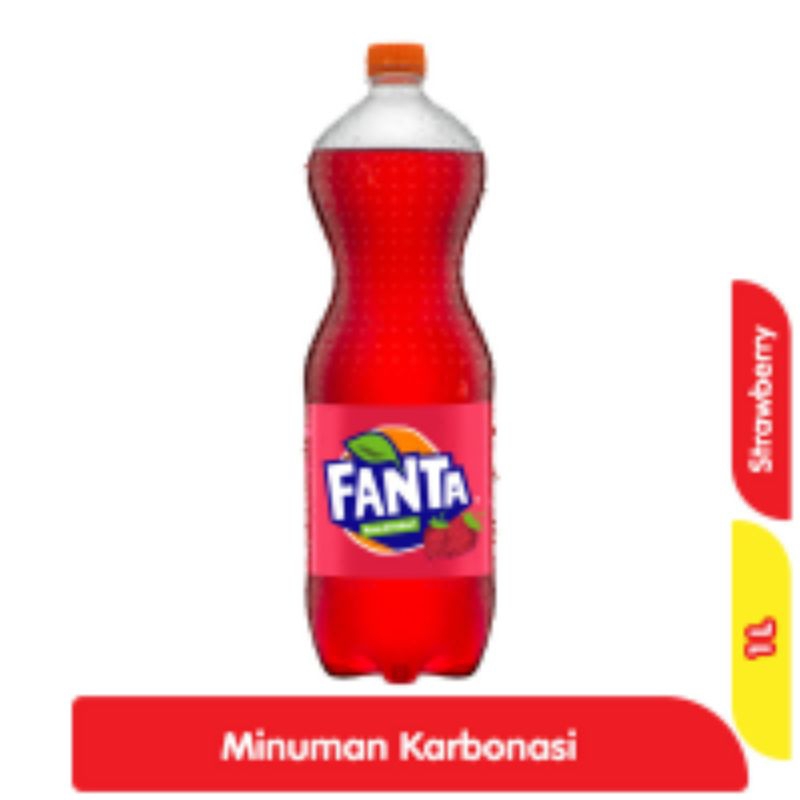 Jual Fanta Strawberry Minuman Soda Rasa Stroberi Botol 1L | Shopee ...
