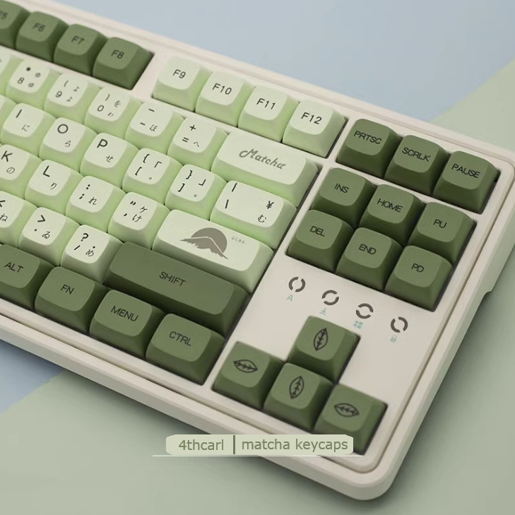 Jual READY STOCK !! MATCHA KEYCAPS ( BAHASA INGGRIS ) KEYBOARD 123 Keys ...
