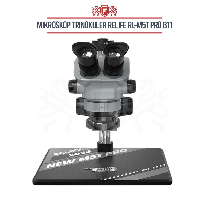 Jual Mikroskop Trinokuler Relife RL-M5T PRO B11 + LED / Microscope ...