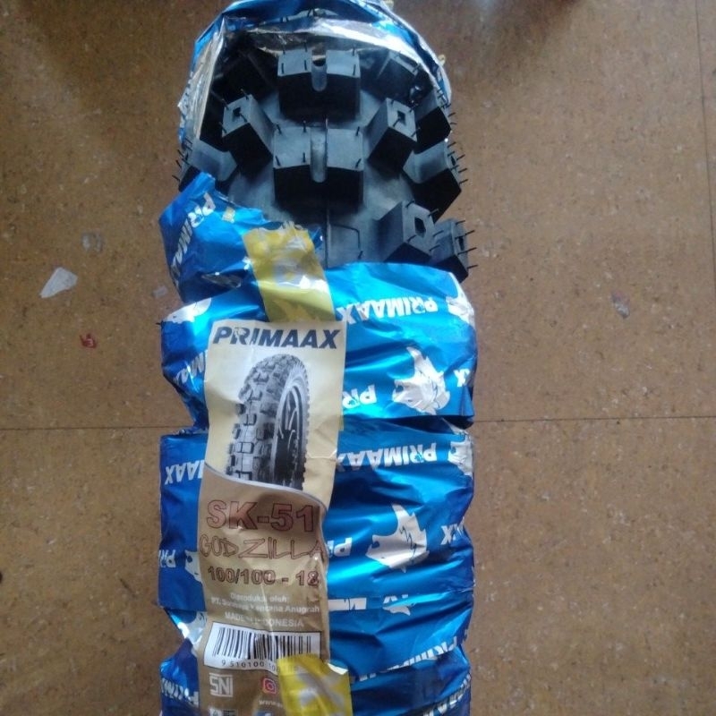 Jual Ban Trail PRIMAXX 100/100 -18 Godzilla SK 51 Tube Type Ban Luar ...