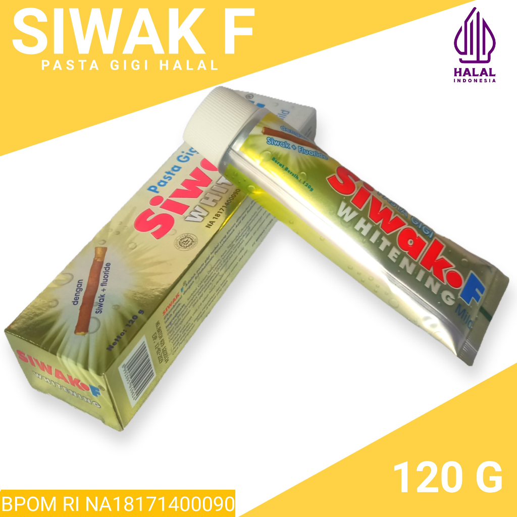 Jual Pasta Gigi Siwak F Whitening 120 Gram Halal Toothpaste | Shopee ...