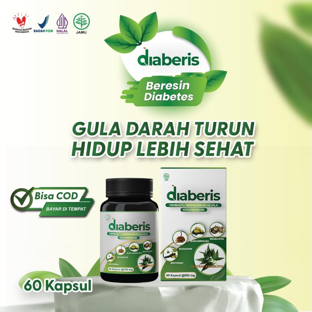 Jual DIABERIS Herbal Alami Diabetes - Ampuh Bantu Atasi Gula Darah ...