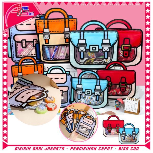 Jual AS Goodie Bag Plastik Standing Pouch 2D Ulang Tahun Anak Motif Tas ...