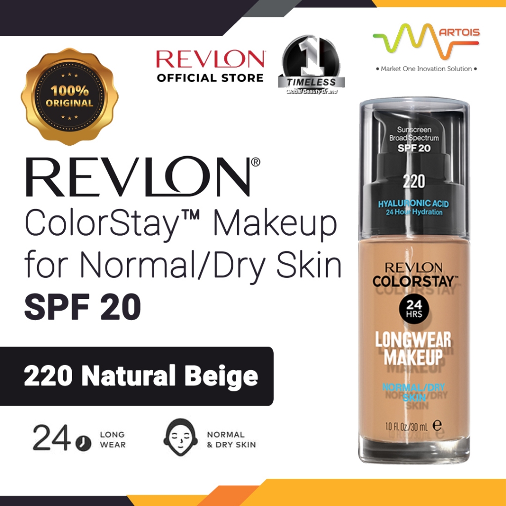 Jual Revlon ColorStay Longwear Liquid Foundation for Normal Dry Skin ...