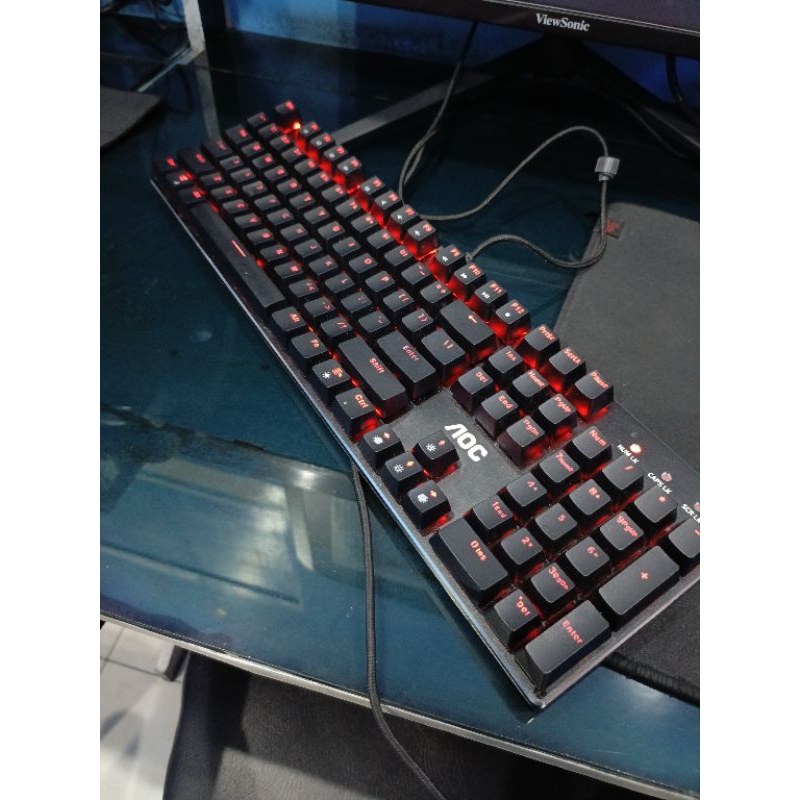Jual AOC GK500 RGB Mechanical Gaming Keyboard Like new | Shopee Indonesia