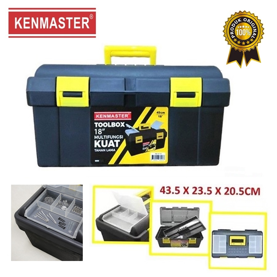 Jual Tool Box Kenmaster 18 Inch / Tool Bok Tempat Penyimpan Alat ...