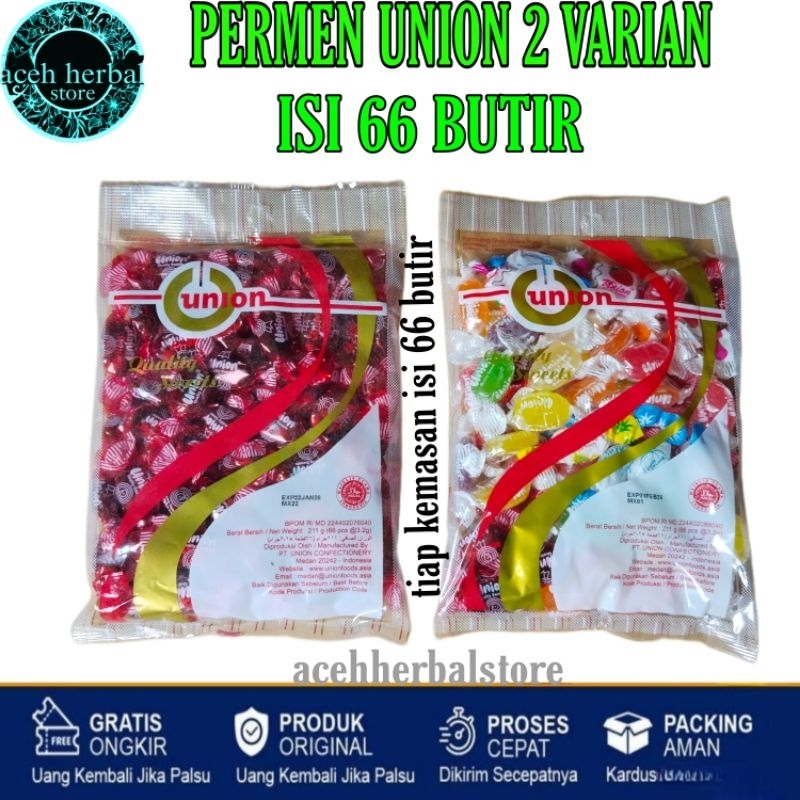 Jual Permen Union Kuality sweets 66 pck-Dengan aneka rasa | Shopee ...