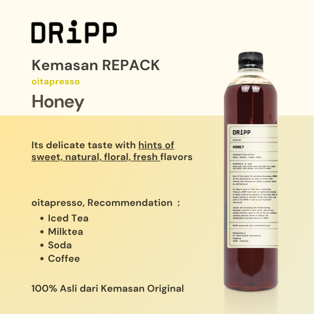 Jual REPACK - Dripp Honey Syrup [100] g | Shopee Indonesia