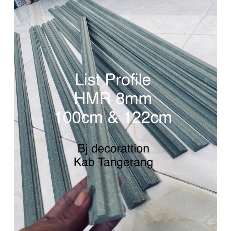 Jual LIST PROFILE MOULDING WALL BATTEN HMR 9mm Lebar 3cm tinggi ...