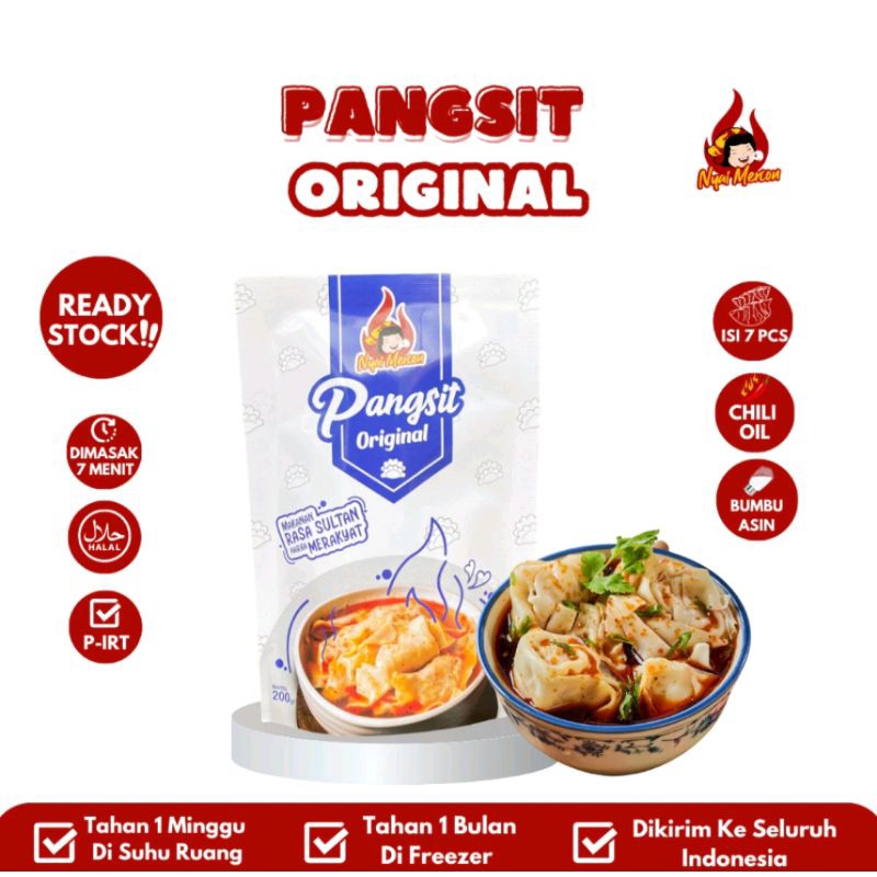 Jual PANGSIT ORIGINAL NYAI MERCON/PANGSIT ISI AYAM CINCANG | Shopee ...