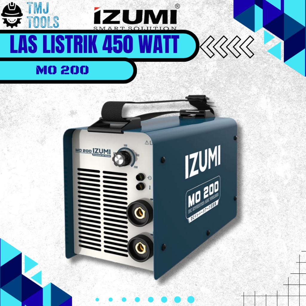 Jual IZUMI Las Listrik 450 Watt MO 200 SET BONUS TOPENG Mesin Travo Las Listrik Inverter MO200 ...
