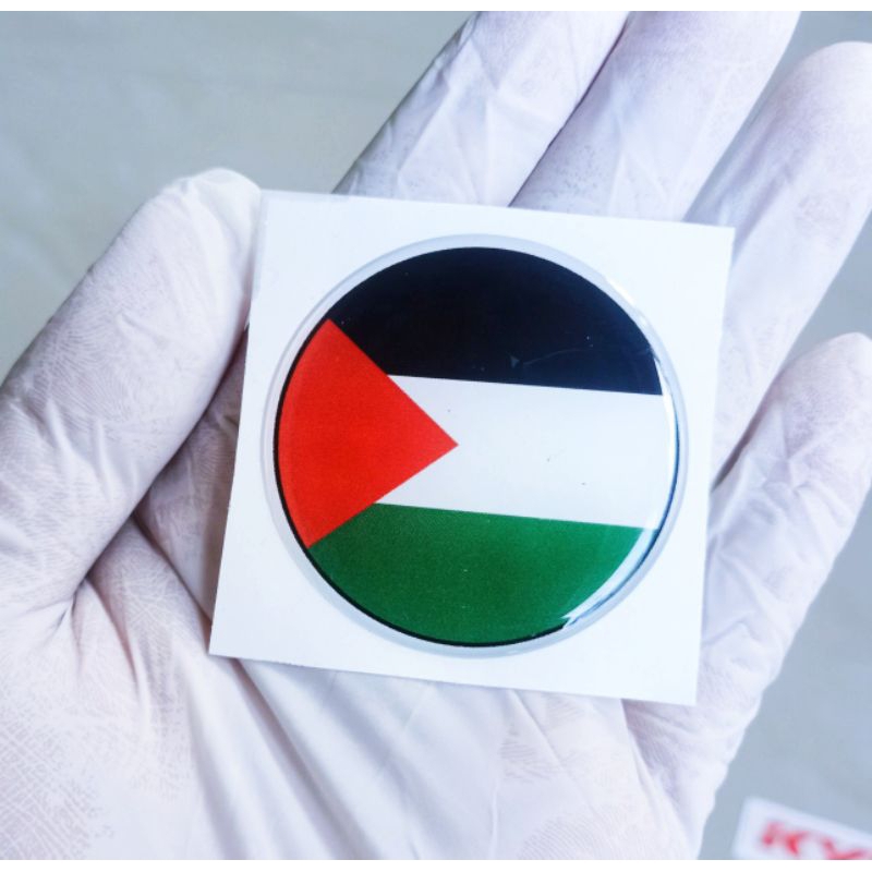 Jual Stiker bendera Palestina bulat | Shopee Indonesia