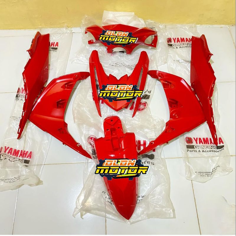 Jual PAKET BODY HALUS FULL MERAH MIO M3 125 2023/2024 ORIGINAL YAMAHA ...