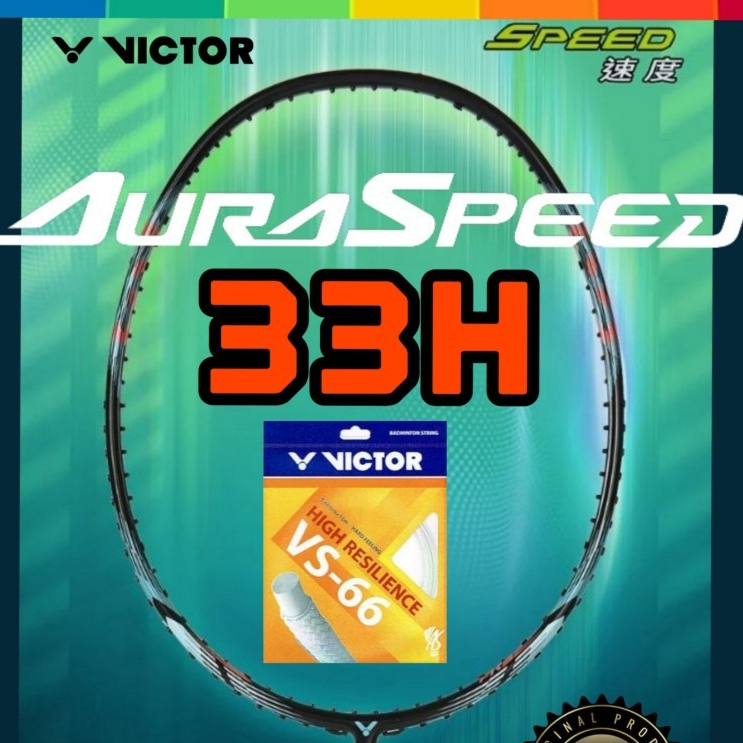 Jual Raket Victor Badminton Auraspeed 33H / ARS-33H | Shopee Indonesia