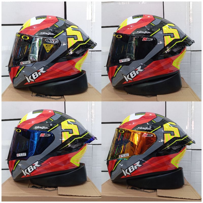 Jual HELM FULL FACE KBR TT COURSE JAUME MASIA PAKET GANTENG | Shopee ...