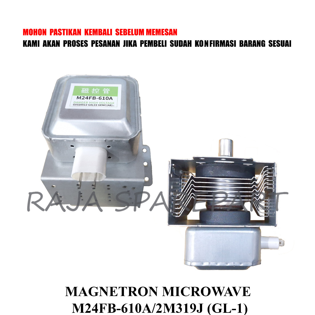 Jual MHLG MAGNETRON MICROWAVE OVEN / MAGNETRON MICROWAVE M24FB-610A ...