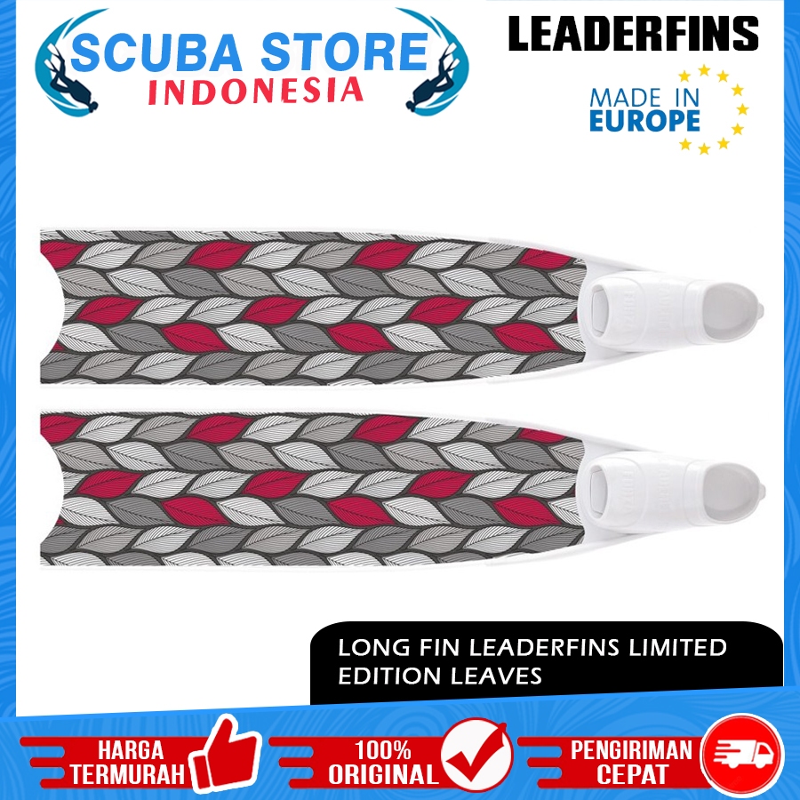 Jual Long Fin Leaderfins Limited Edition Leaves Pure Carbon Fiberglass ...