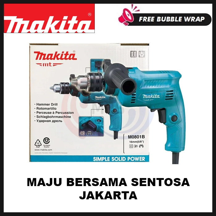Jual Mesin bor tangan MAKITA M0801B Mesin Bor Listrik 13mm Tangan ...