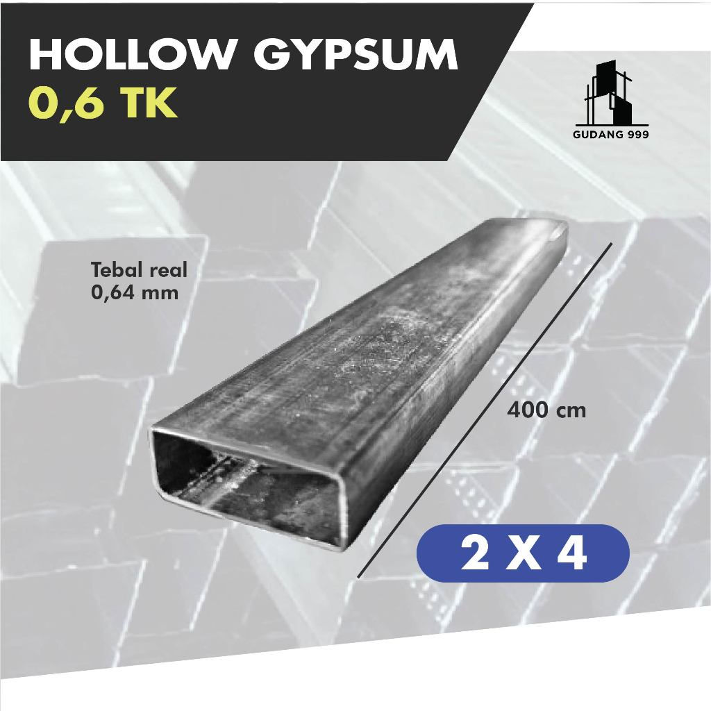 Jual HOLLOW / HOLO / RANGKA HOLLOW GYPSUM / HOLLOW GALVANIS POLOS 2x4 0 ...