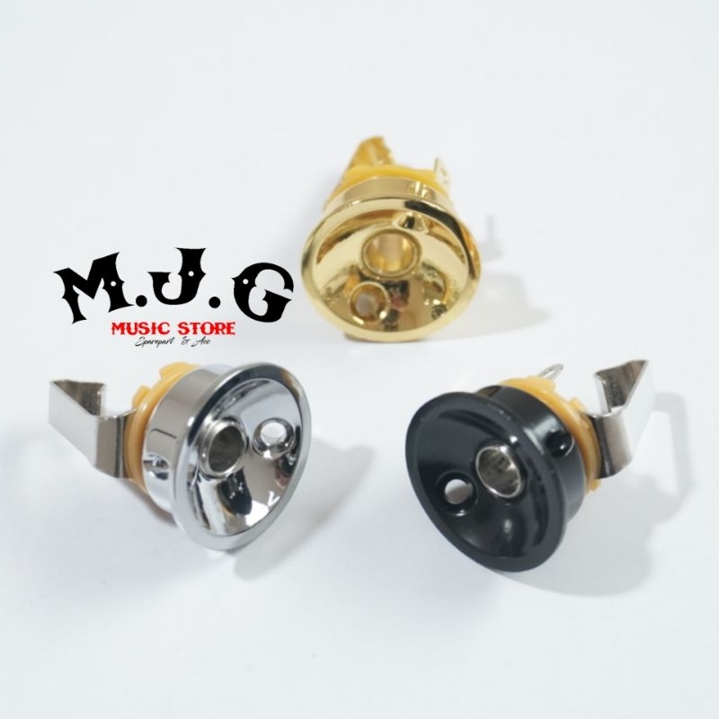 Jual socket jack plate plat gitar or bass model telecaster style ...
