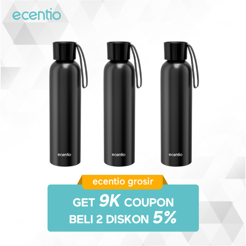Jual 【grosir】ecentio botol minum tumbler minum botol air aluminum portabel bottle anti tumpah ...