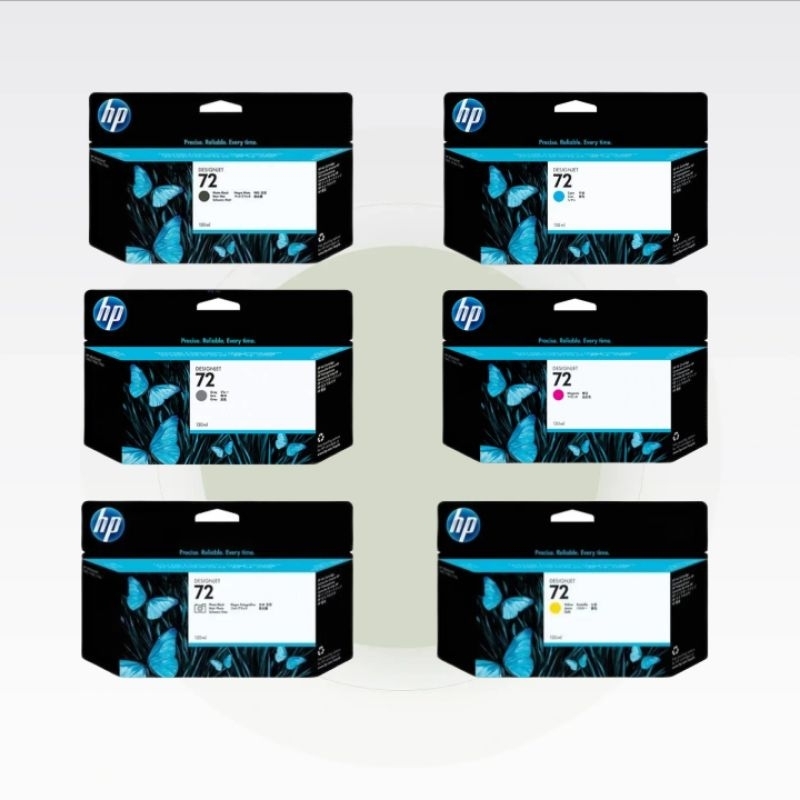 Jual Tinta Plotter Hp 72 ( Mb, Ftb, C, M, Y, Gray ) 130ml Original 1 ...
