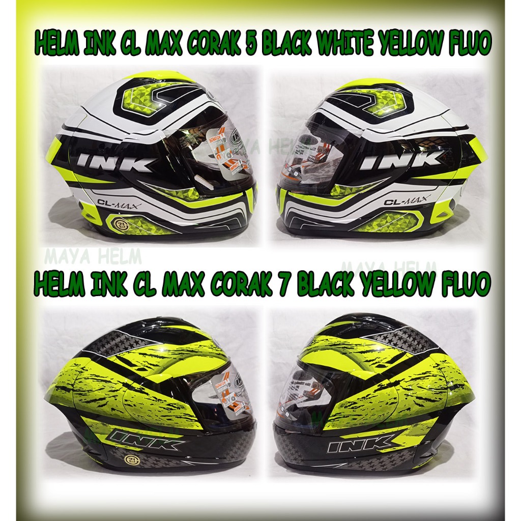 Jual Helm INK CL Max Full Face Corak Original INK | Shopee Indonesia