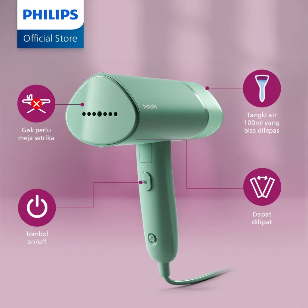 Jual Philips Handheld Steamer STH3010/70 - Setrika Uap Portable Dapat ...