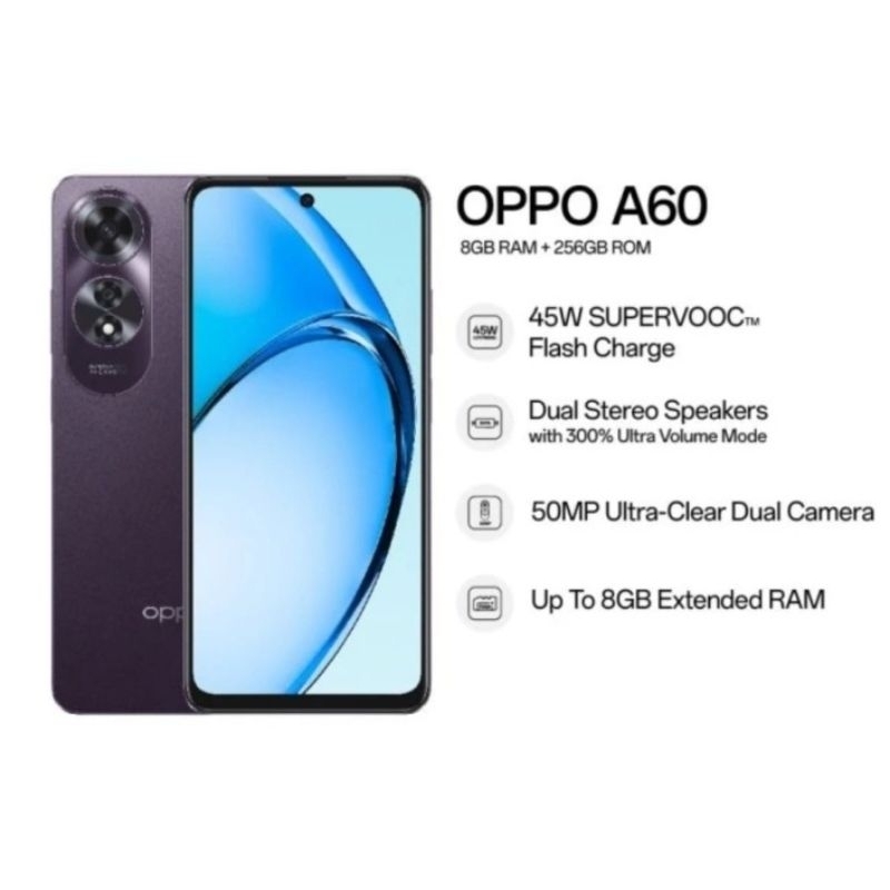 Jual oppo a60 nfc ram 8/256gb ram 8/128gb tahan banting garansi resmi ...