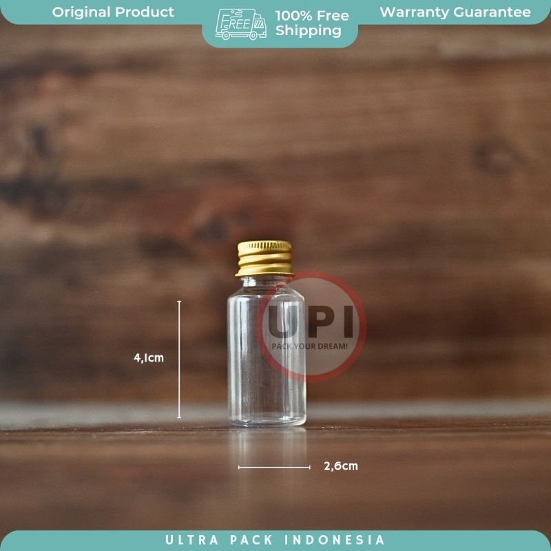 Jual Kemasan Botol Tutup Ulir Food Grade -BOTOL PET SBR 20ML CLEAR + TUTUP ULIR ALUMINIUM ...
