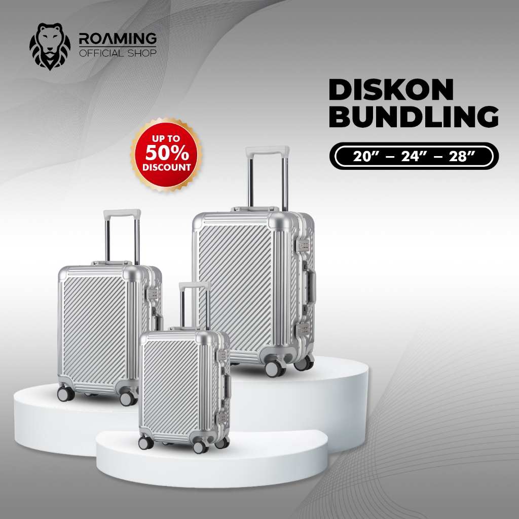 Jual [SET] Roaming Koper Kabin & Bagasi R017 Size 20+24+28 Inch ...