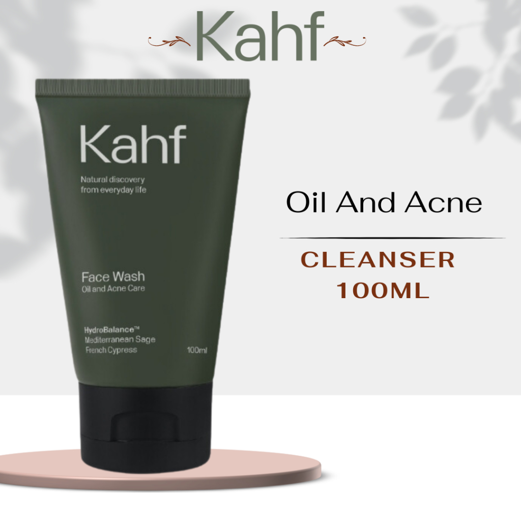 Jual KAHF Oil and Acne Care Face Wash 100ml - Sabun Cuci Muka Pria Anti ...