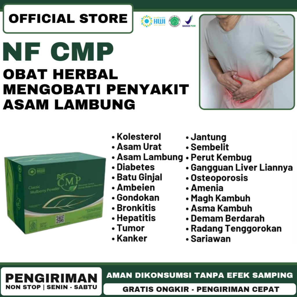 Jual Cmp Hwi 100% Original 1 Box Isi 30 Sachet Obat Herbal Asam Lambung ...