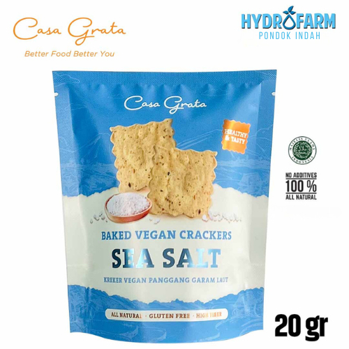 Jual Casa Grata - Baked Vegan Crackers (Sea Salt) | Shopee Indonesia