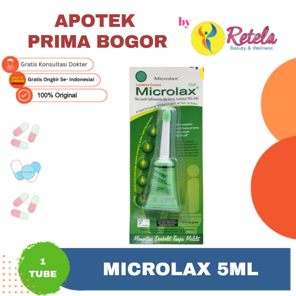 Jual Microlax Gel Obat Pencahar 5ml | Shopee Indonesia
