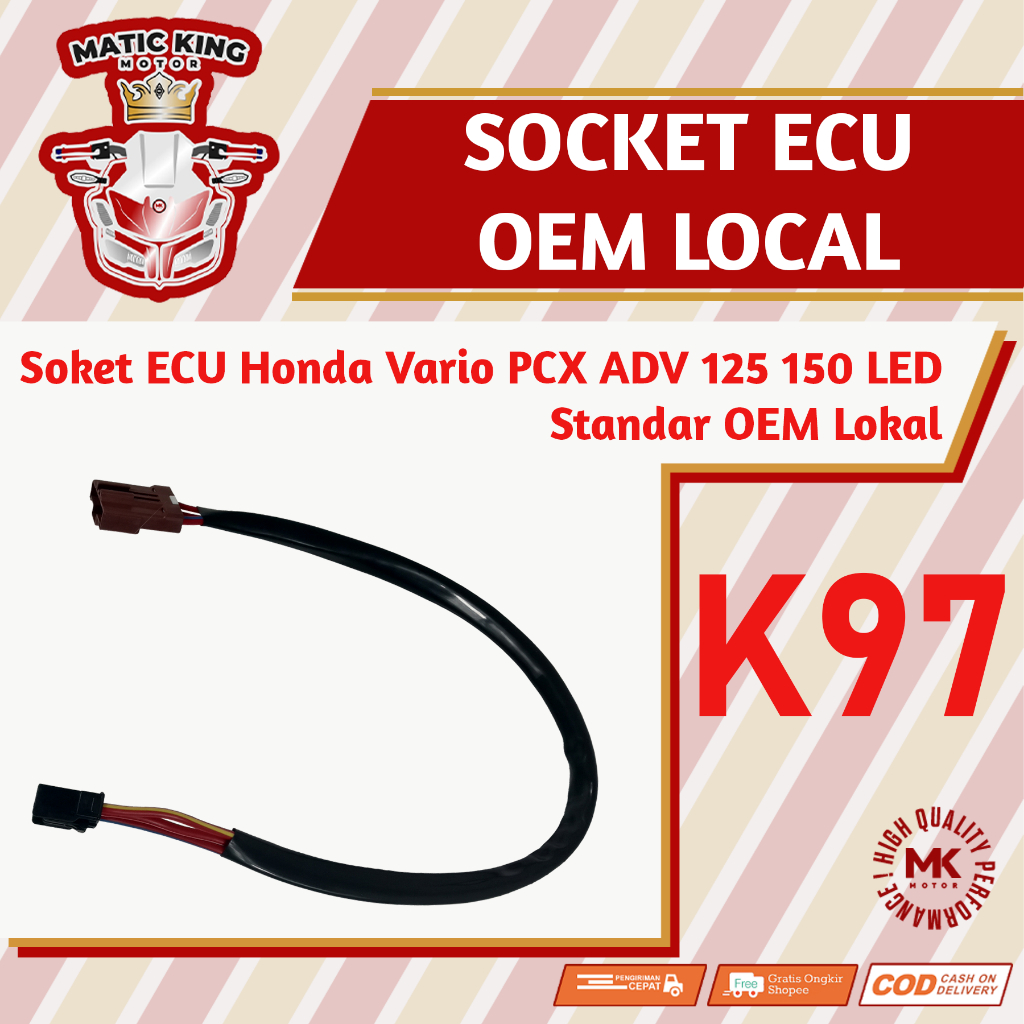 Jual Soket Socket ECU Kiprok Vario PCX ADV 125 150 30400 K97 OEM Lokal | Shopee Indonesia