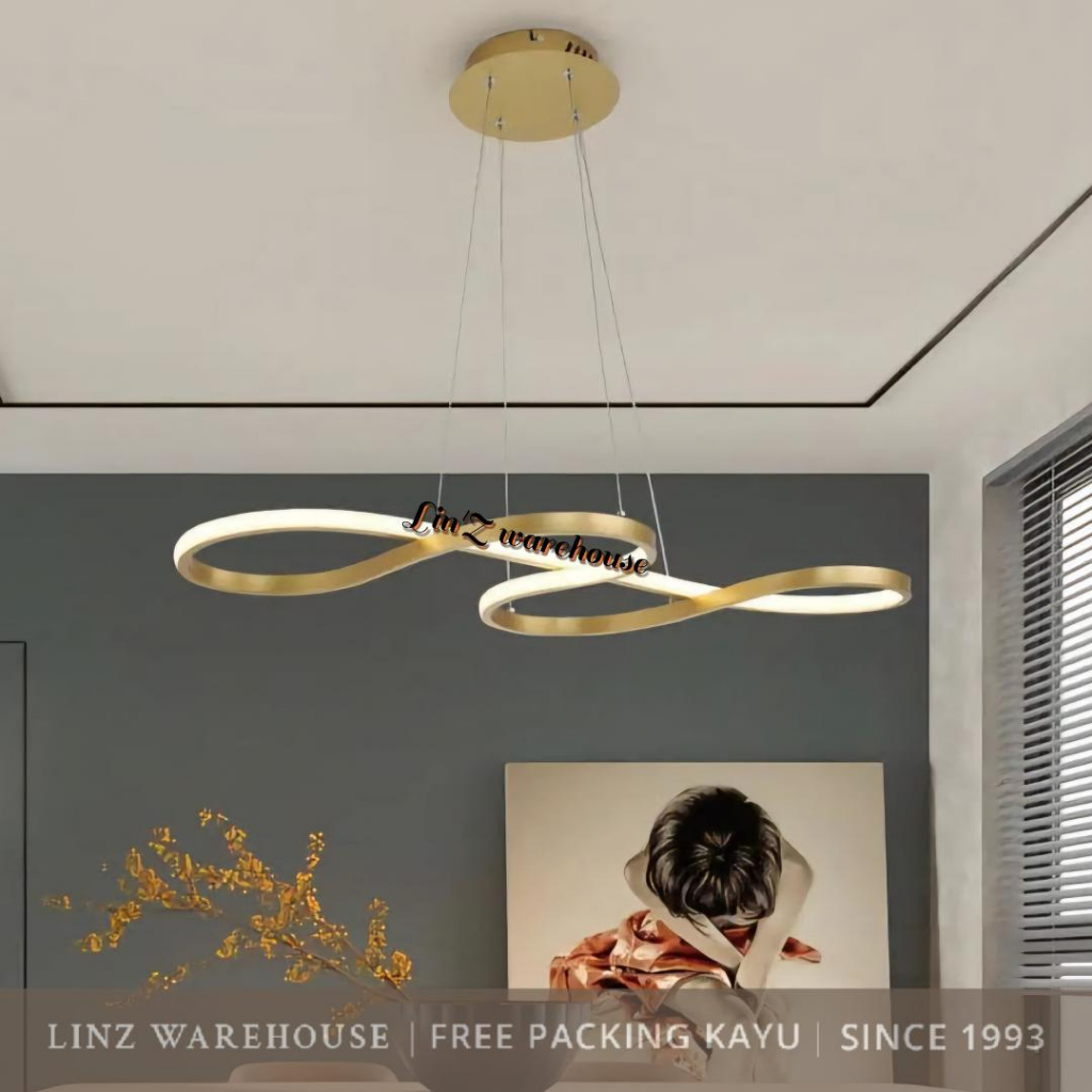 Jual Lampu Gantung MODERN ISLAND 3 COLOUR LED INFINTY pendant light ...
