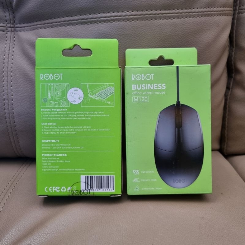 Jual MOUSE KABEL ROBOT M120 OFFICE WIRED MOUSE | Shopee Indonesia