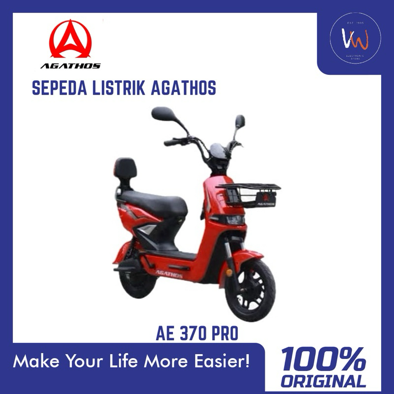 Jual Sepeda Listrik Roda 2 Agathos AE 370 Pro By Pasific / Sepeda Listrik Kekinian Best seller ...