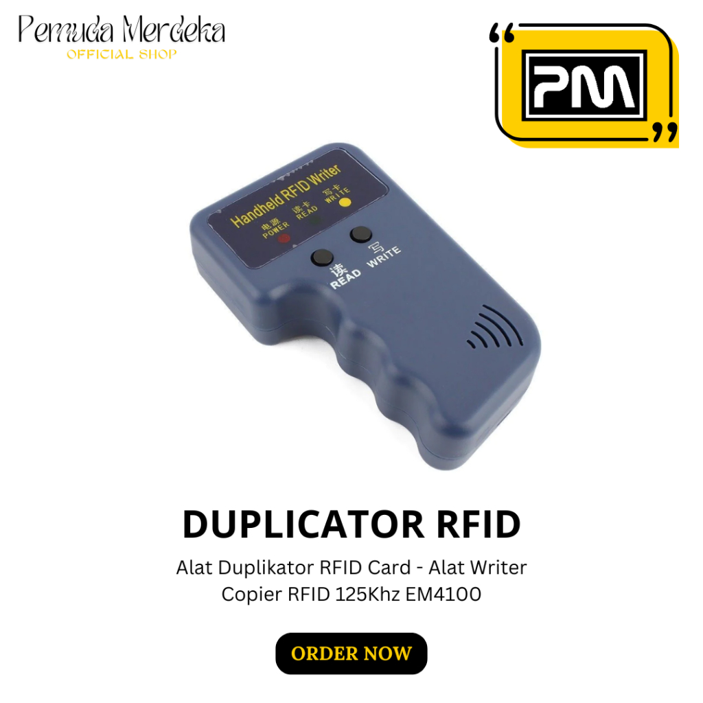Jual Alat Duplikator ID Card Writer Copier RFID 125KHz EM4100 HID Kartu ...