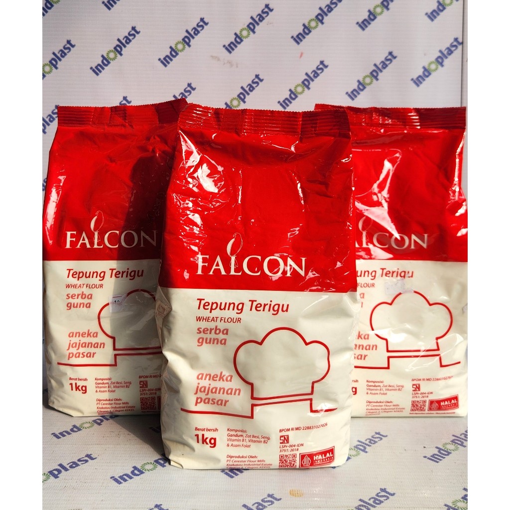 Jual FALCON MERAH Tepung Terigu Serba Guna Aneka Jajanan Pasar 1kg ...